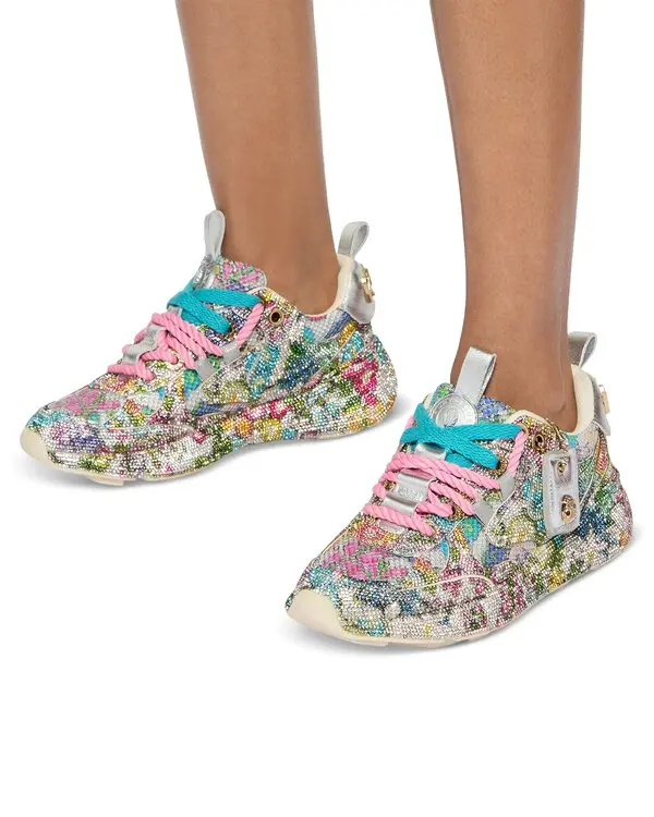 Kurt Geiger Embellished Floral Sneakers