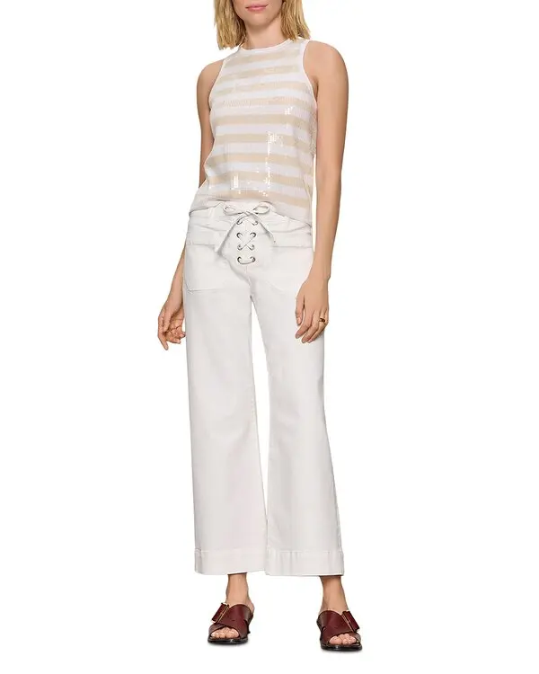 Sanctuary Striped Sequin Tank