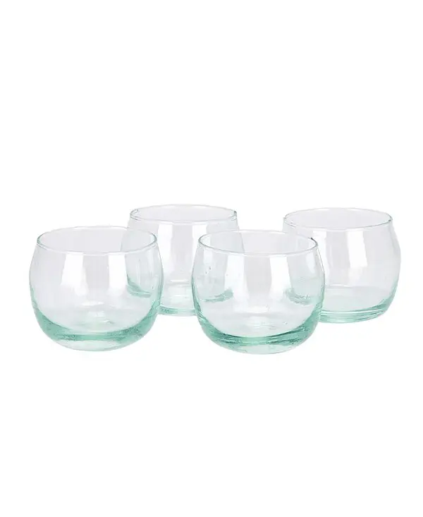 VERVE CULTURE Stemless Wine Goblets Set Of 4 - Clear