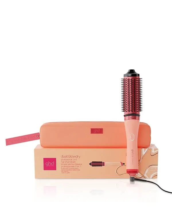 GHD Duet Blowdry Hair Dryer Brush Sunkissed Peach - No Color