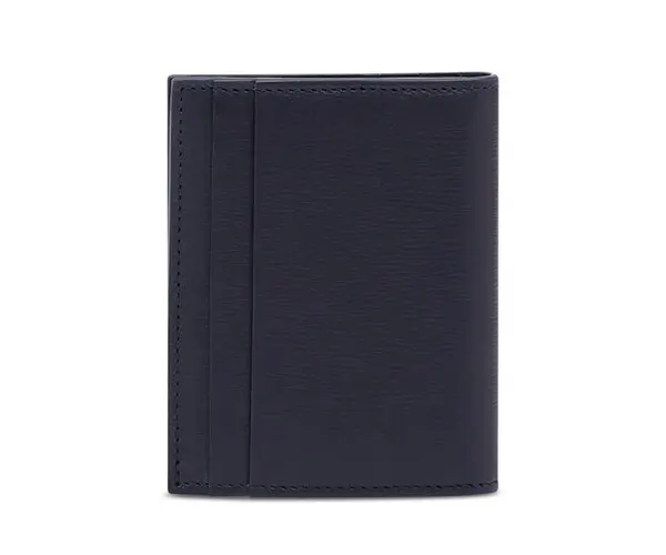 FERRAGAMO Blue Classic Credit Card Holder