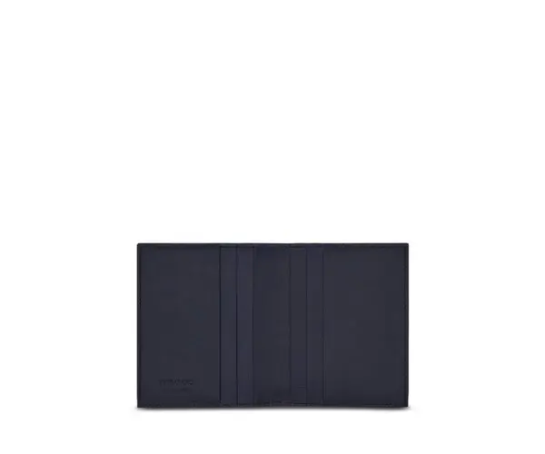 FERRAGAMO Blue Classic Credit Card Holder
