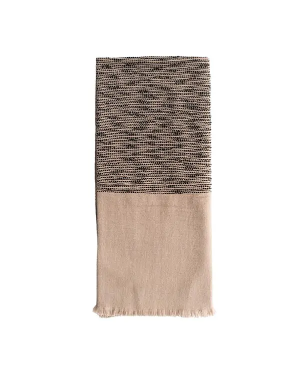 STUDIO VARIOUSLY Flo Merino Textured Handloom Throw - Brown