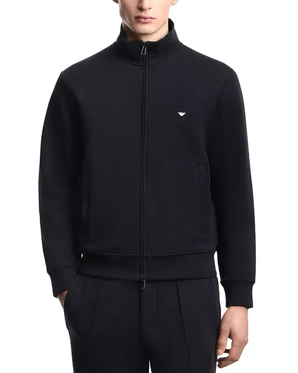 Emporio Armani Double Jersey Zip Up Sweatshirt