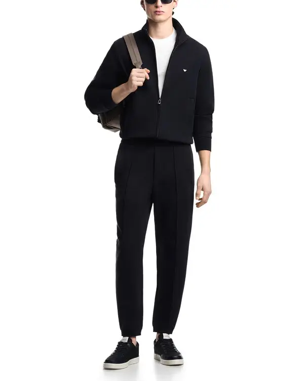Emporio Armani Double Jersey Zip Up Sweatshirt