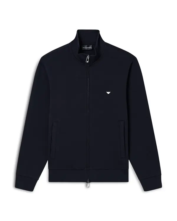 Emporio Armani Double Jersey Zip Up Sweatshirt