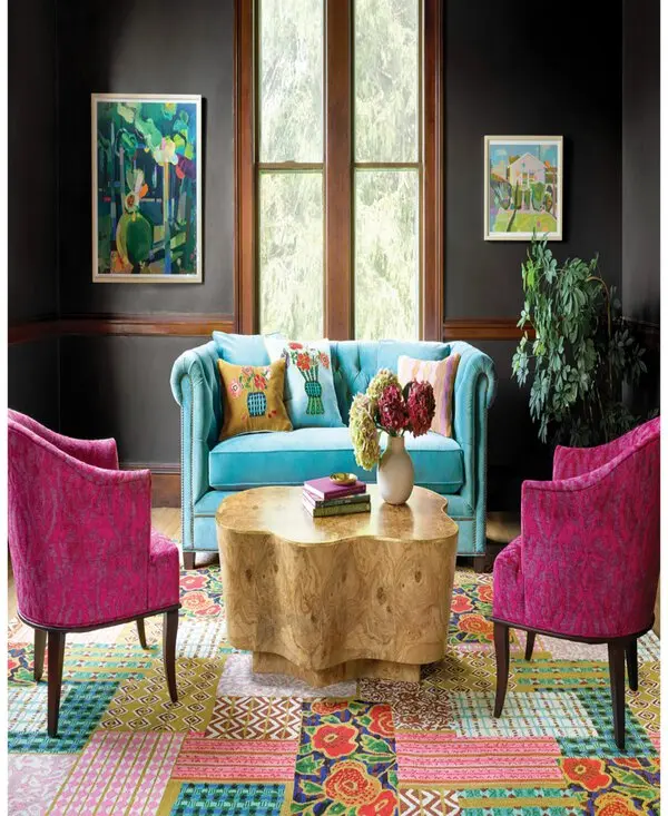 DASH & ALBERT Dash Albert Annie Selke Da1973 Elm Patchwork Area Rug, 5'0x8'0