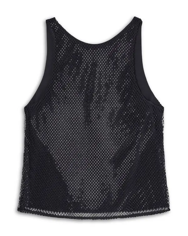 Emporio Armani Mesh Rhinestone Tank Top