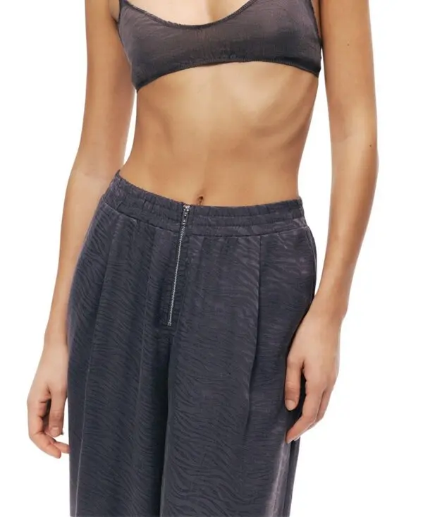 NOCTURNE Relaxed Straight-leg Pants With Textured Fabric