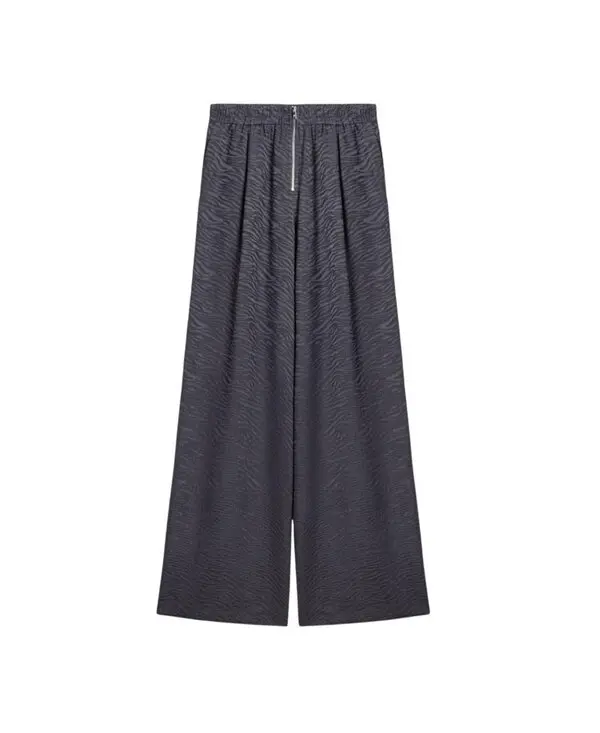 NOCTURNE Relaxed Straight-leg Pants With Textured Fabric