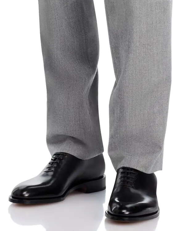 FERRAGAMO Angiolo Leather Plain Toe Oxfords