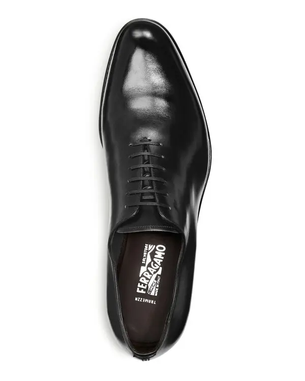 FERRAGAMO Angiolo Leather Plain Toe Oxfords