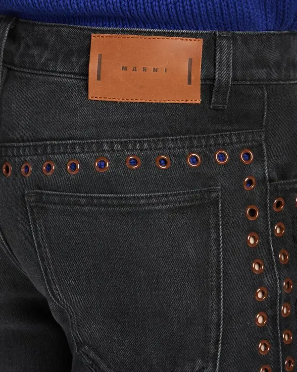 Marni Grommet Slim Fit Jeans