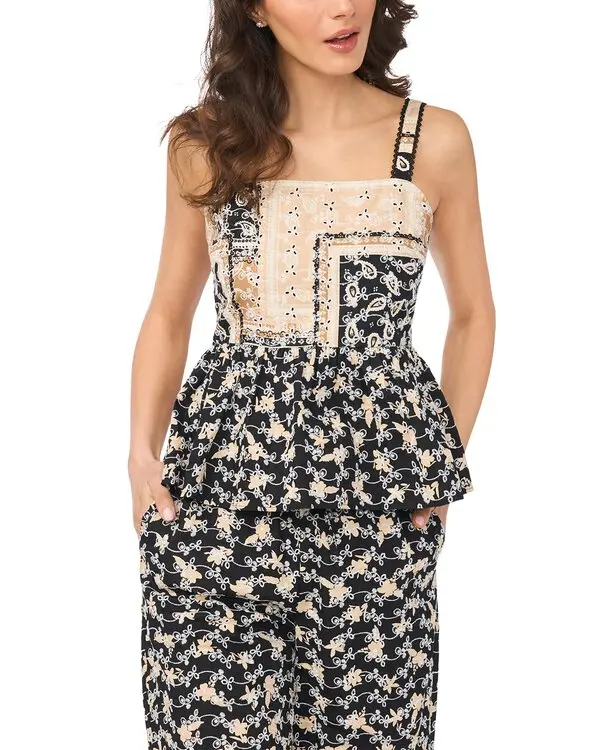 CECE DUPRAZ Peplum Tank