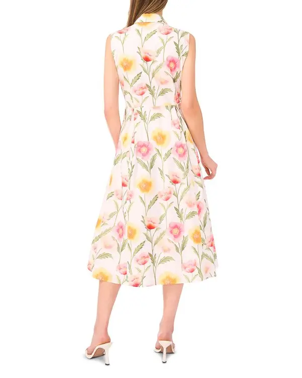Ted Baker London Floral Print Midi Shirt Dress