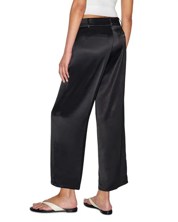 REFORMATION Gisele Satin Cropped Pants