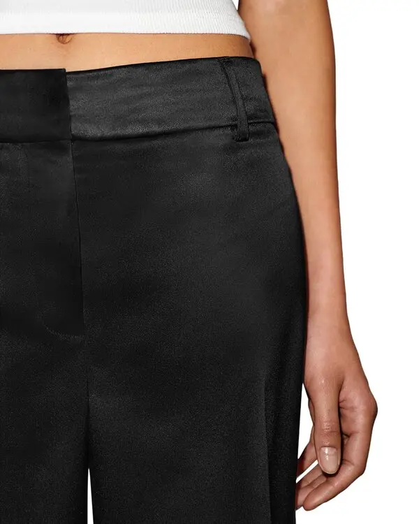 REFORMATION Gisele Satin Cropped Pants