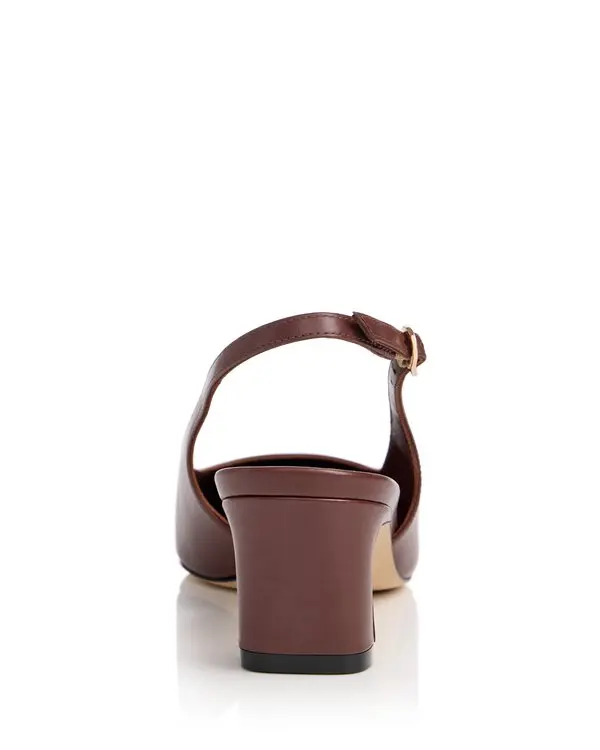STUART WEITZMAN Stassi Slingback Pumps - Brownstone