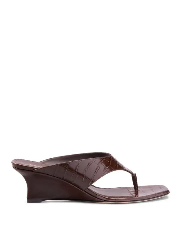STUART WEITZMAN Vini 50 Thong Wedge Sandals
