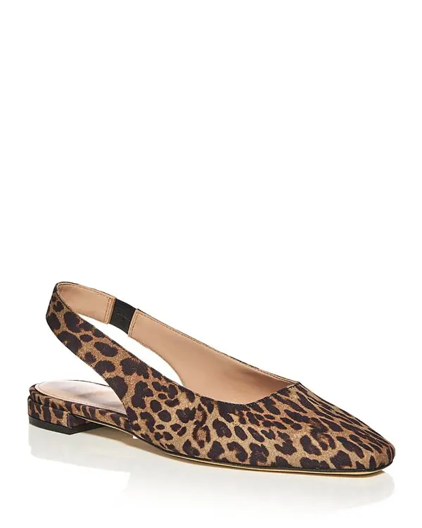 STUART WEITZMAN Stassi Slingback Flats - Classic Leopard