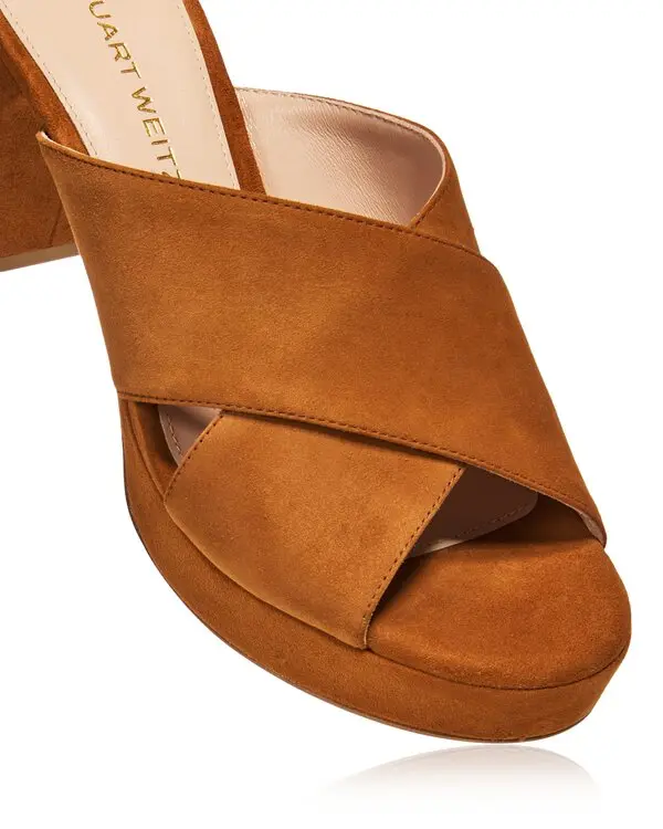 STUART WEITZMAN Dyna Platform Sandals - Boho Tan
