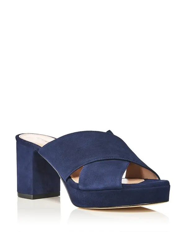 STUART WEITZMAN Dyna Platform Sandals - Nice Blue
