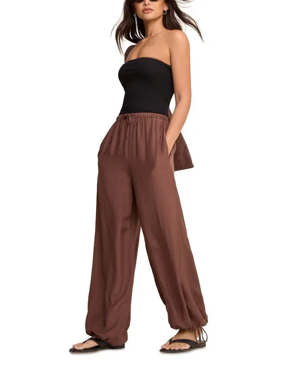 NOBODY'S CHILD Violet Wide-leg Cuffed Pants