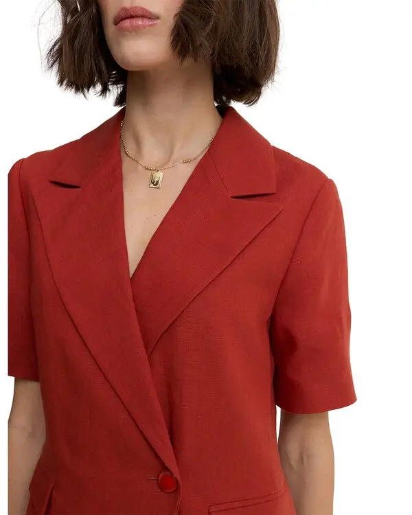 NOBODY'S CHILD Asymmetric Tailored Mini Dress