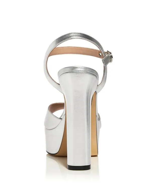 STUART WEITZMAN Reade Platform Sandals - Silver