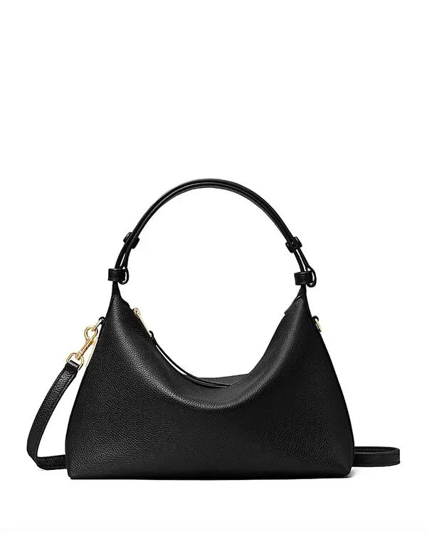 Tory Burch Mellow Leather Shoulder Bag - Black