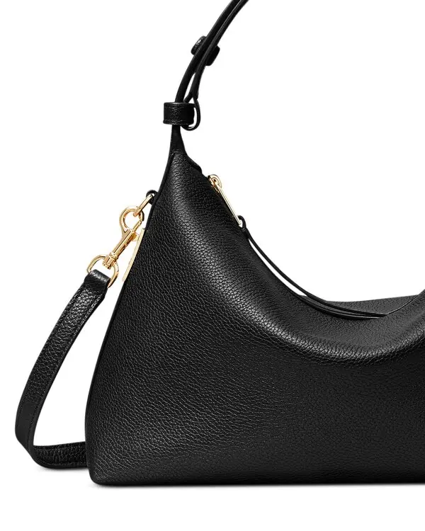 Tory Burch Mellow Leather Shoulder Bag - Black