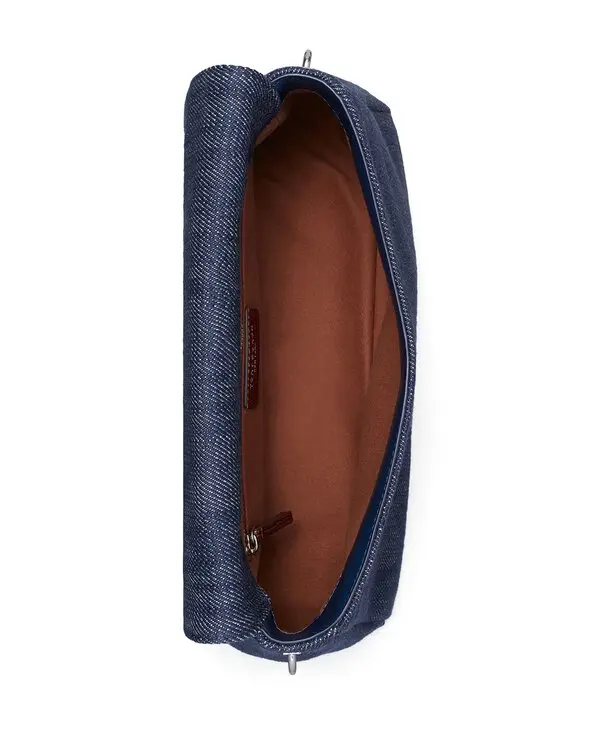 Tory Burch Charlie Denim Shoulder Bag