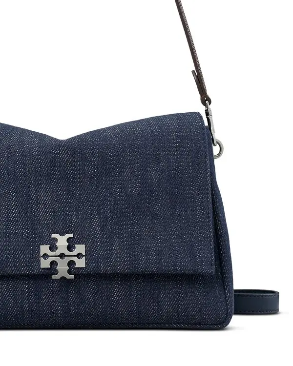 Tory Burch Charlie Denim Shoulder Bag