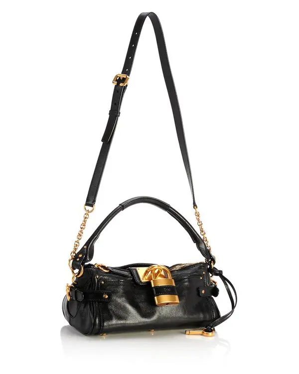 Chloé Paddington Small Leather Shoulder Bag - Black