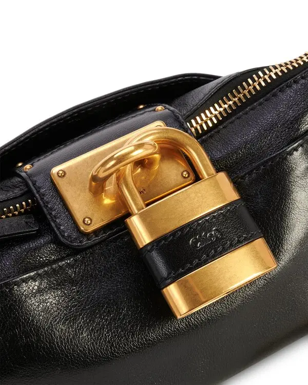 Chloé Paddington Small Leather Shoulder Bag - Black