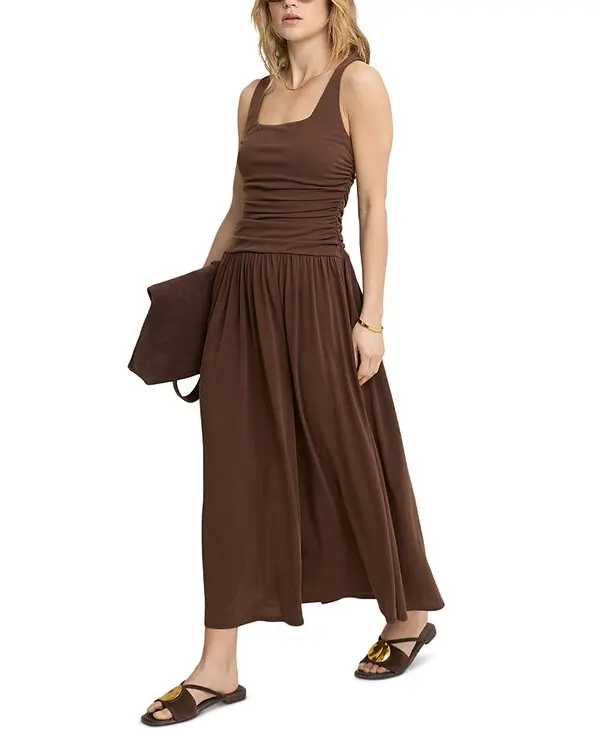 NOBODY'S CHILD Natalie Midi Dress - Brown