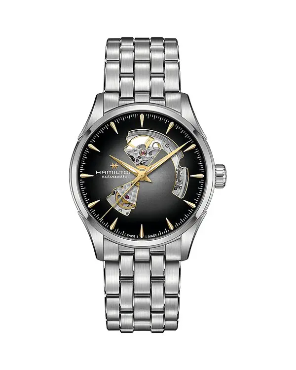 Hamilton Jazzmaster Open Heart Automatic Watch, 42mm - Grey/silver