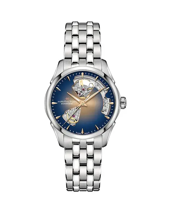 Hamilton Jazzmaster Open Heart Automatic Watch - Yellow/silver