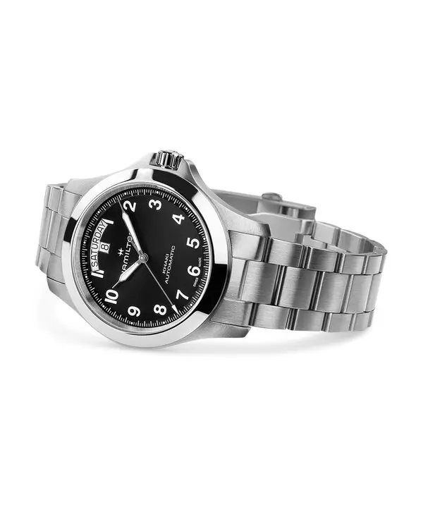 Hamilton Khaki Field Day-date Automatic Watch - Black/silver