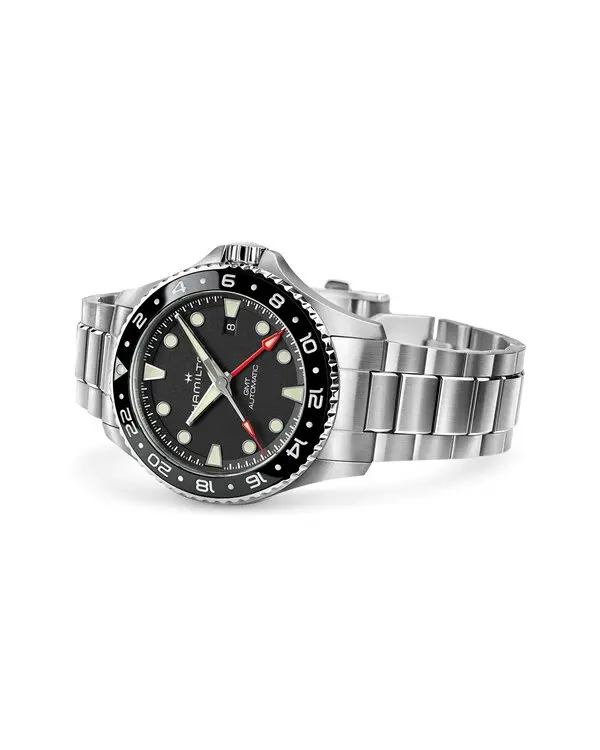 Hamilton Khaki Navy Scuba Gmt Automatic Watch, 43mm - Black/silver