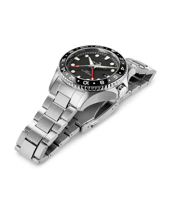 Hamilton Khaki Navy Scuba Gmt Automatic Watch, 43mm - Black/silver