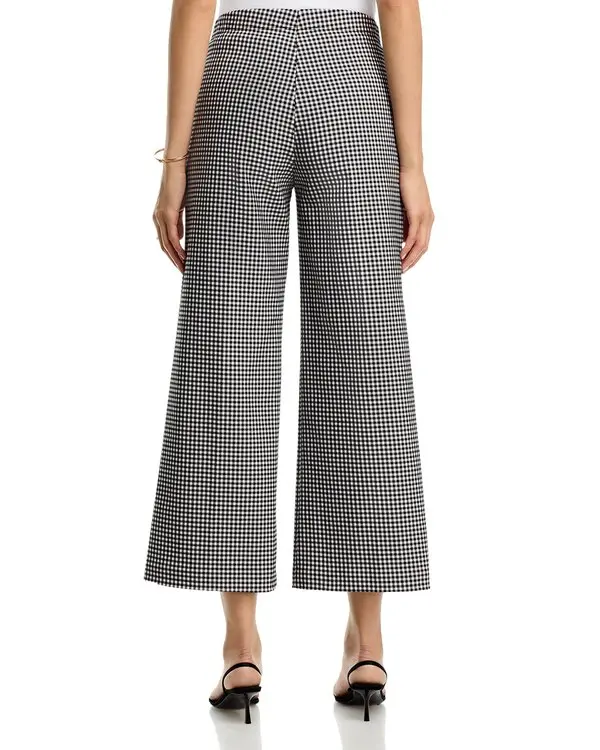 Karen Kane Plaid Wide Leg Pants