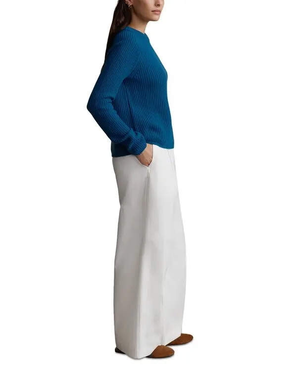 Jenni Kayne Cashmere Fisherman Sweater - Ocean