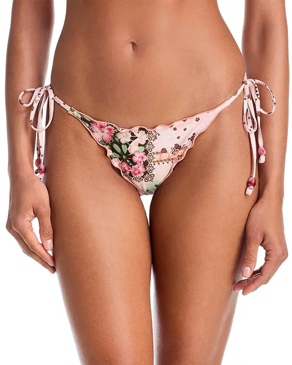 Agua Bendita Alegria Ruched Bikini Bottom - Multicolor