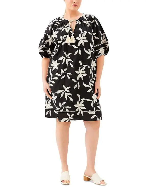 Karen Kane Puff Sleeve Floral Dress