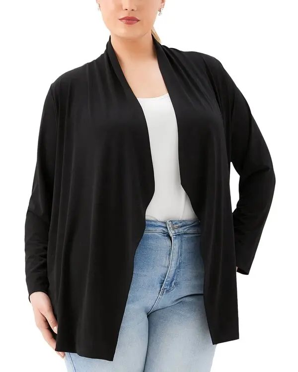 Karen Kane Plus Drape Travel Cardigan
