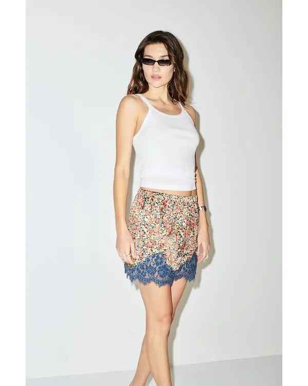 RE/DONE Alexia Slip Skirt