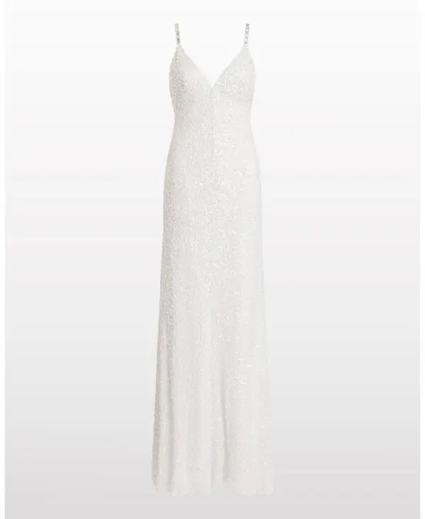 Jenny Packham Nora Sequin Embellished Gown