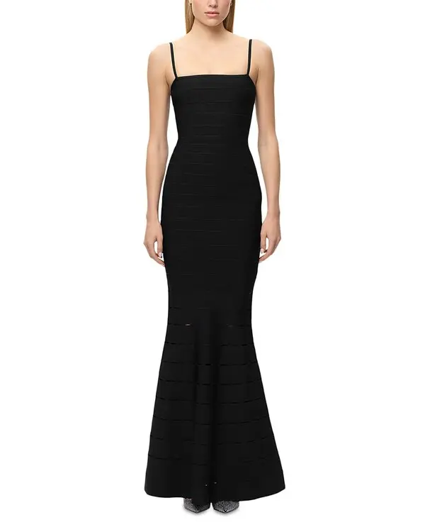 Herve Leger The Elora Gown - Black