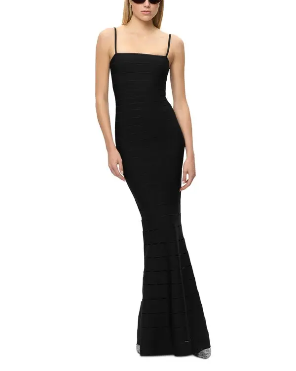 Herve Leger The Elora Gown - Black